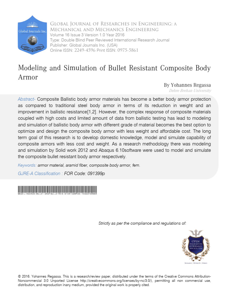 3 Modeling and Simulation | PDF | Composite Material | Bullet