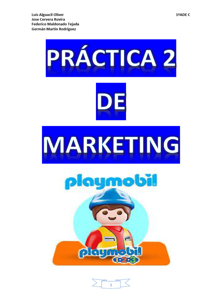 Práctica 2, Marketing | PDF | Mercado (economía) | Marketing
