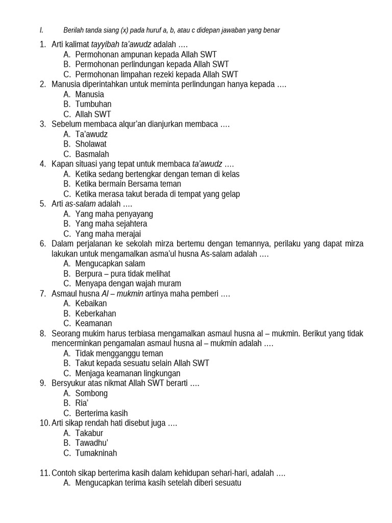 Master Soal Aa | PDF