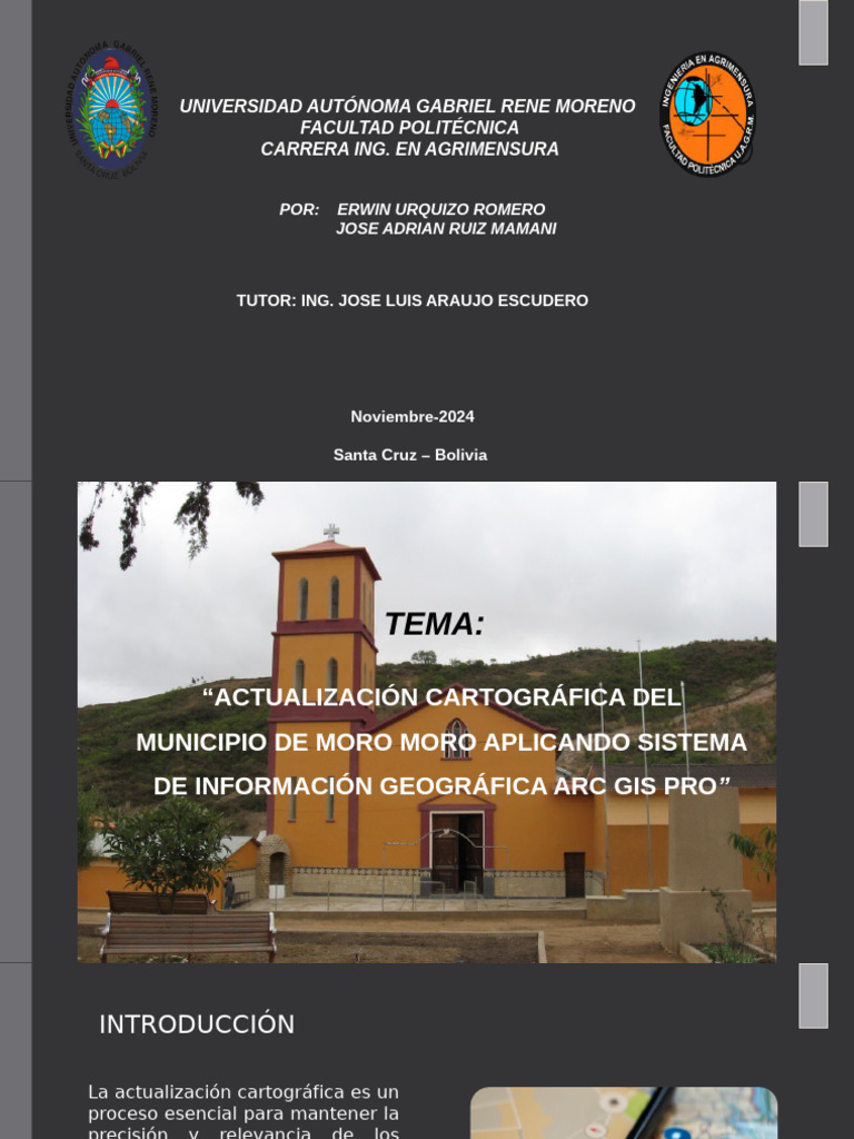 Actualización Cartográfica en Moro Moro | PDF | Sistema de información ...