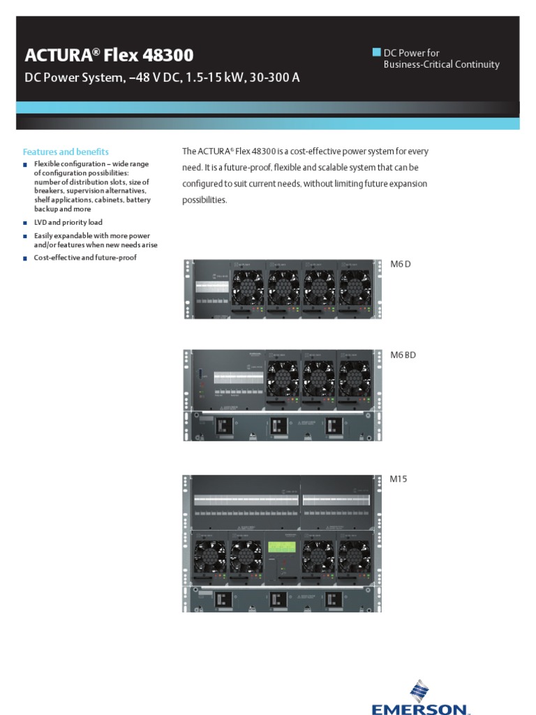 002 - ACTURA Flex 48300 Brochure | PDF | Electric Power System | Power ...