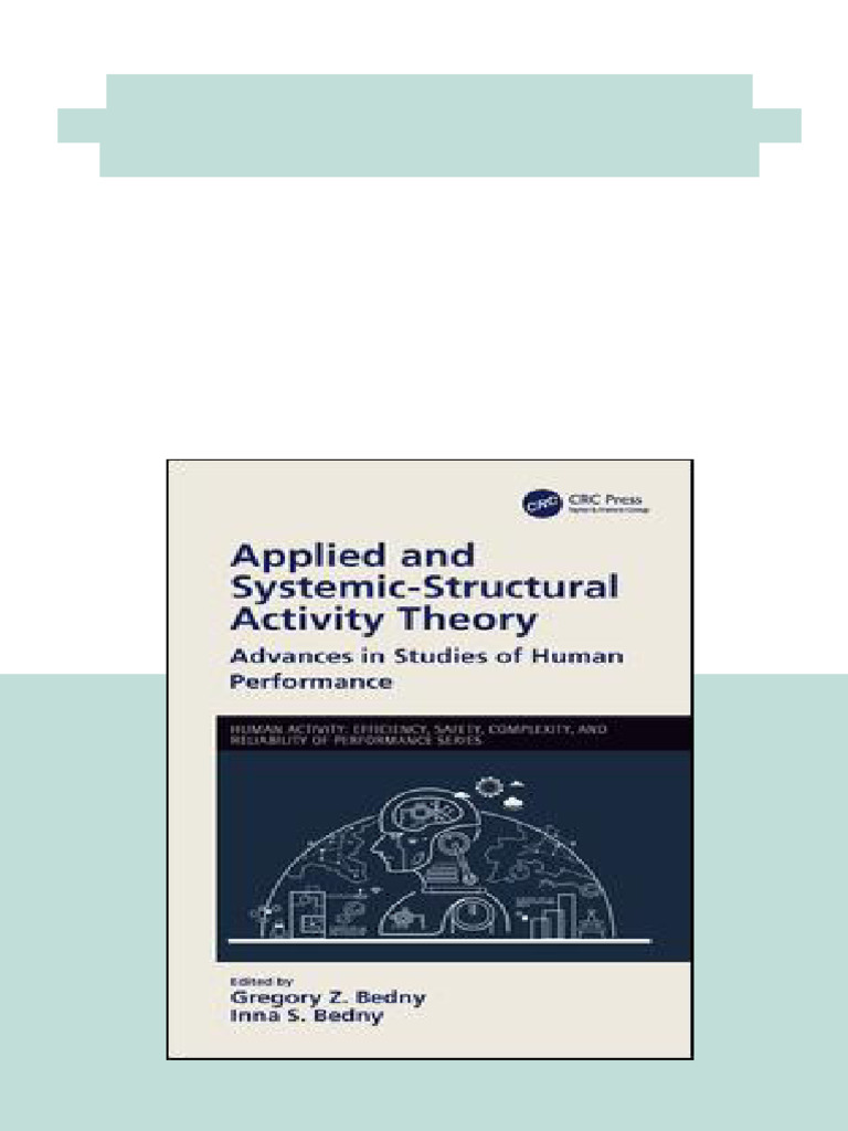 Applied and Systemic Structural Activity Theory Advances in Studies of Human Performance 1st ...