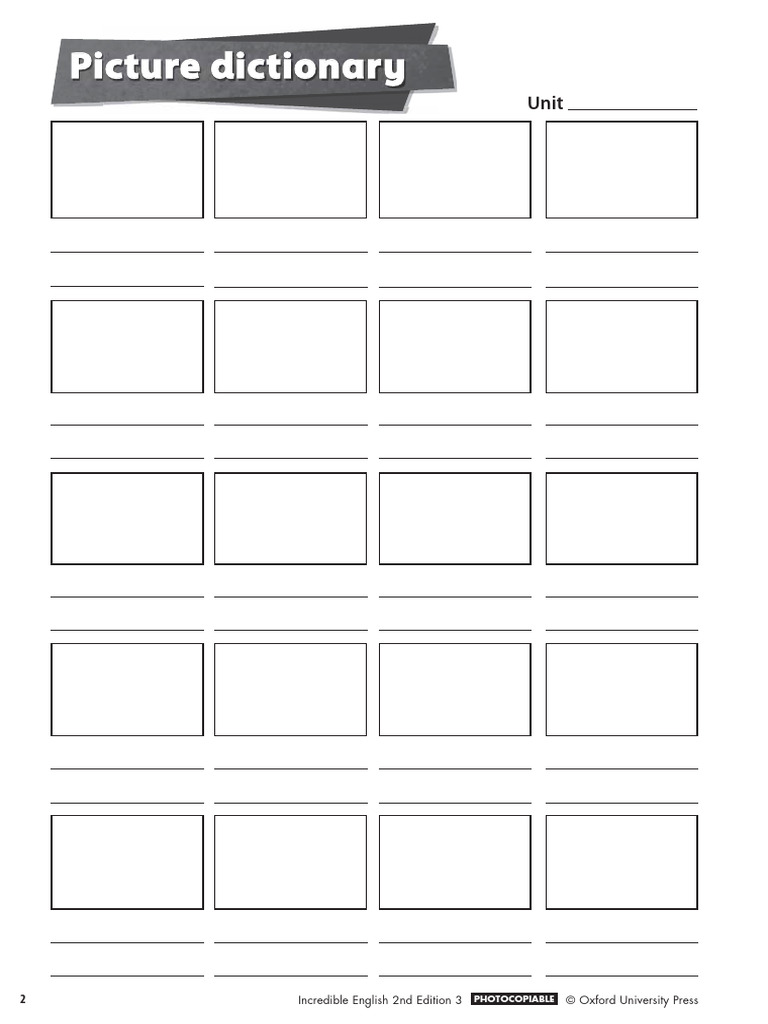 1 Picture Dictionary | PDF