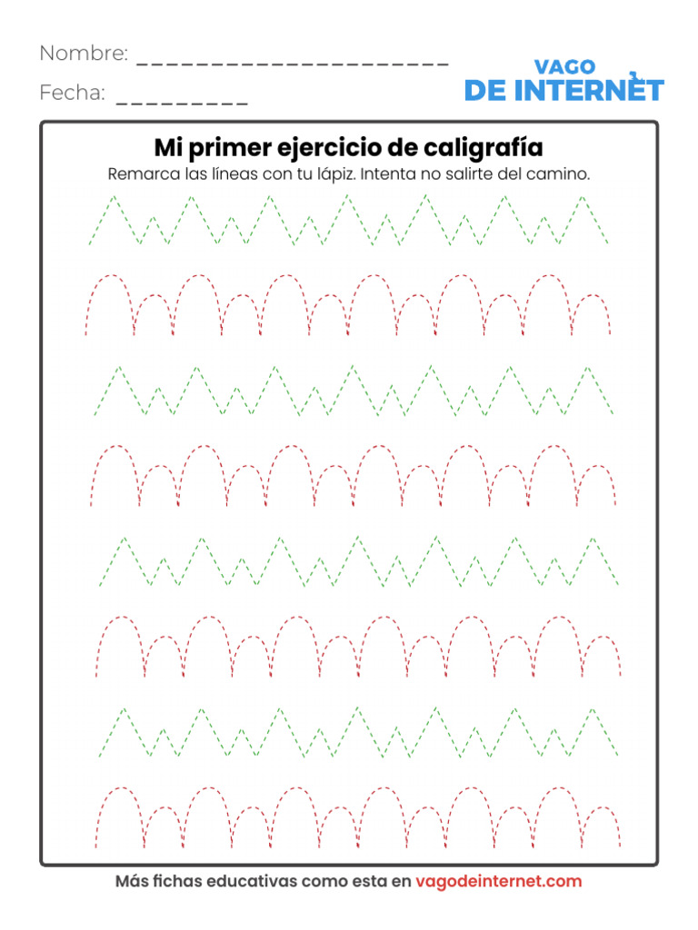 Mi Primer Ejercicio de Caligrafía | PDF