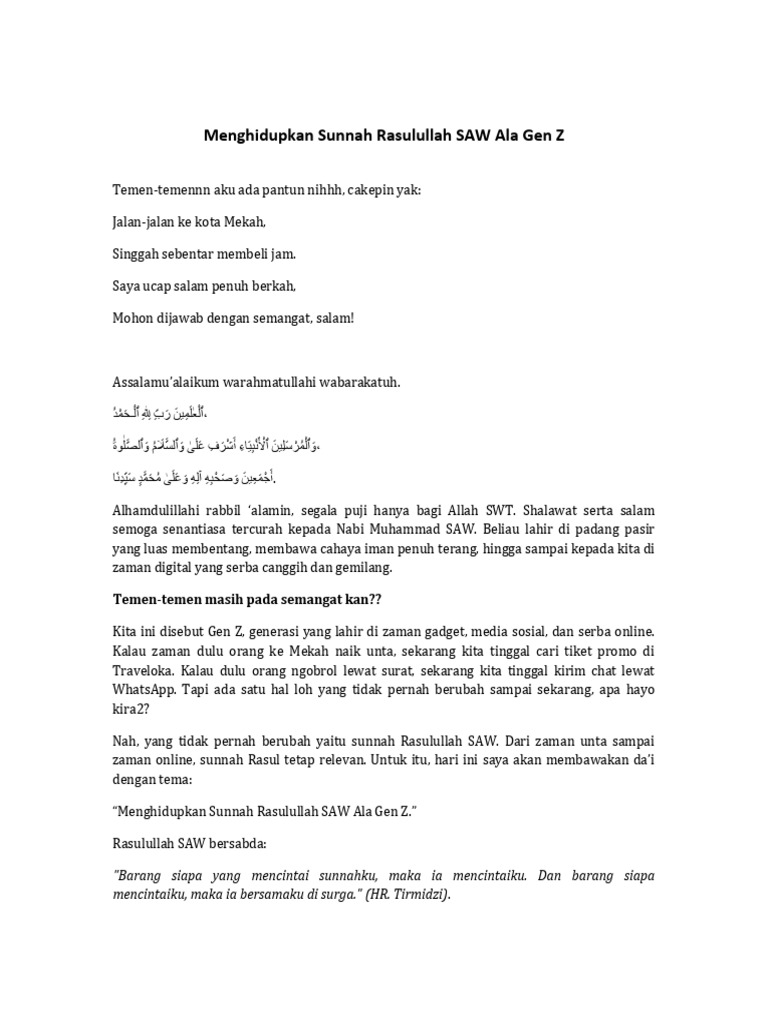 Teks Dai GenZ | PDF