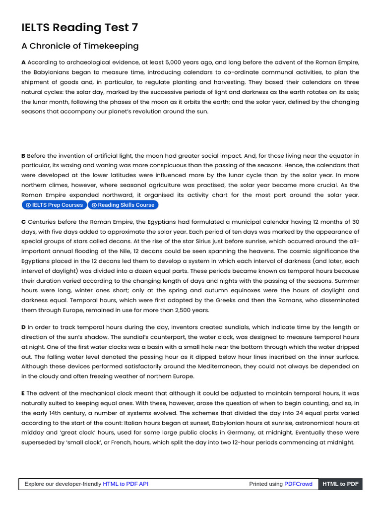 Practicepteonline Com Ielts Reading Test 7 | PDF | Instrument Flight ...