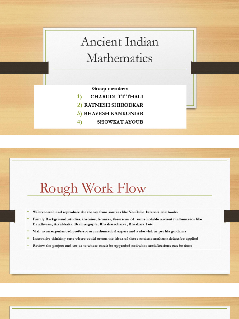 Ancient Indian Mathematics Overview | PDF | Pi | Mathematics