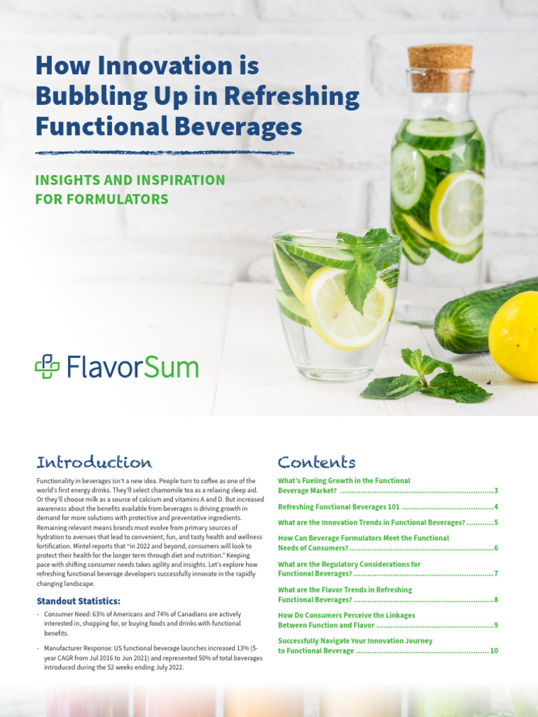 Innovation in Functional Beverages | PDF | Berry | Drink