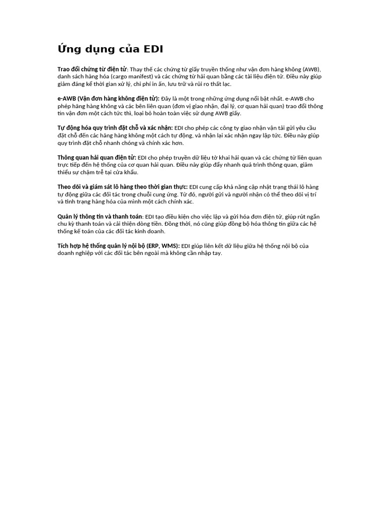 NG D NG C A EDI | PDF