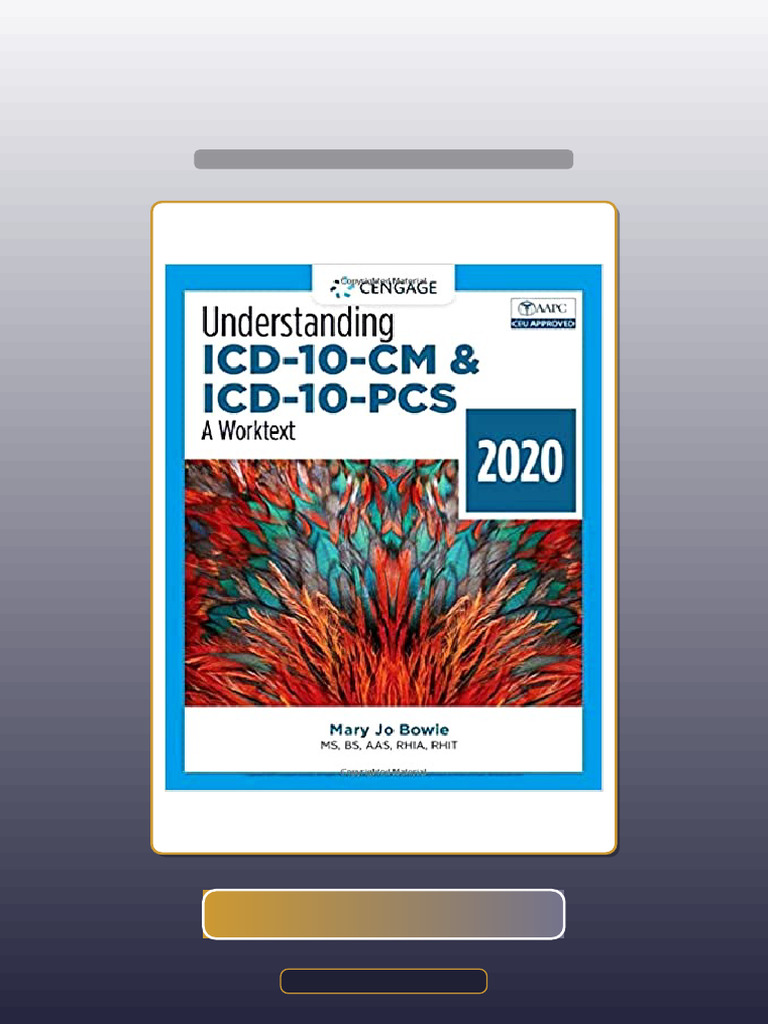 Understanding ICD10CM and ICD10PCS a Worktext 2020 Edition 5th by Mary ...