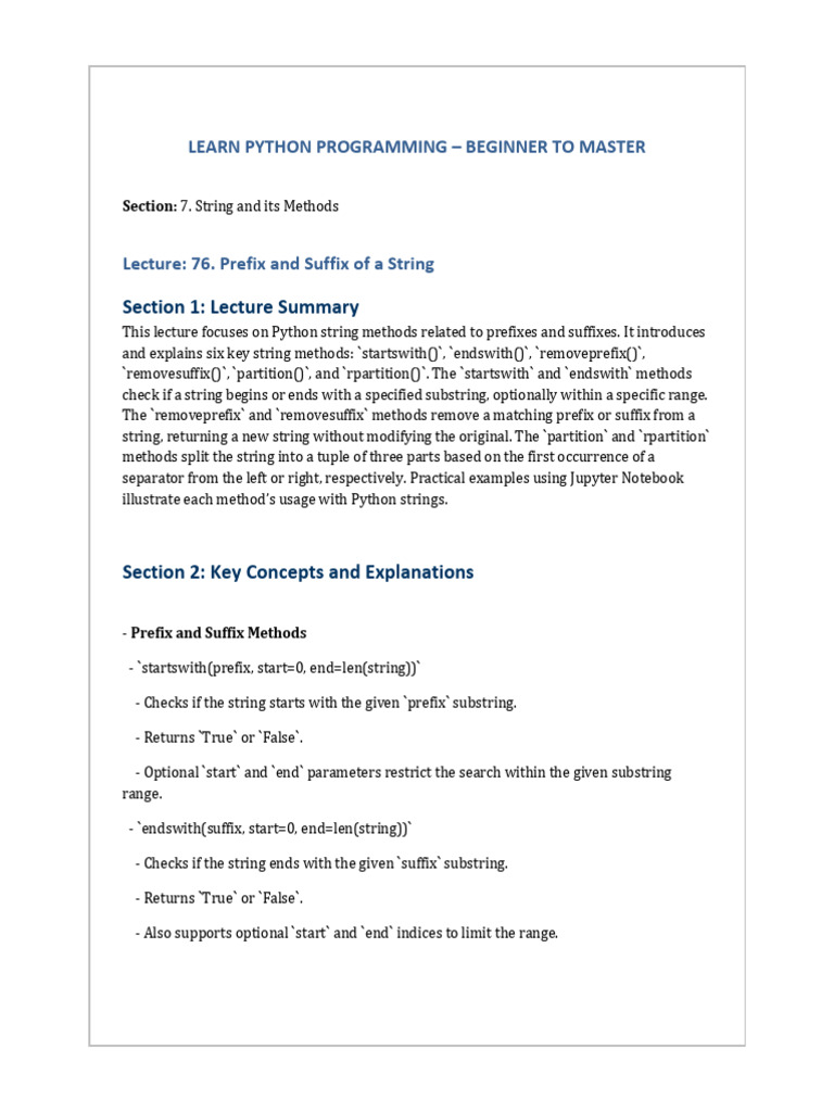 76.+Prefix+and+Suffix+of+a+String | PDF | Software Engineering | Metalogic