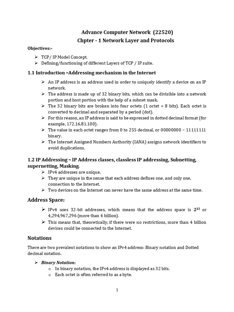 Understanding IPv4 Addressing and Classes | PDF | Internet Protocols ...