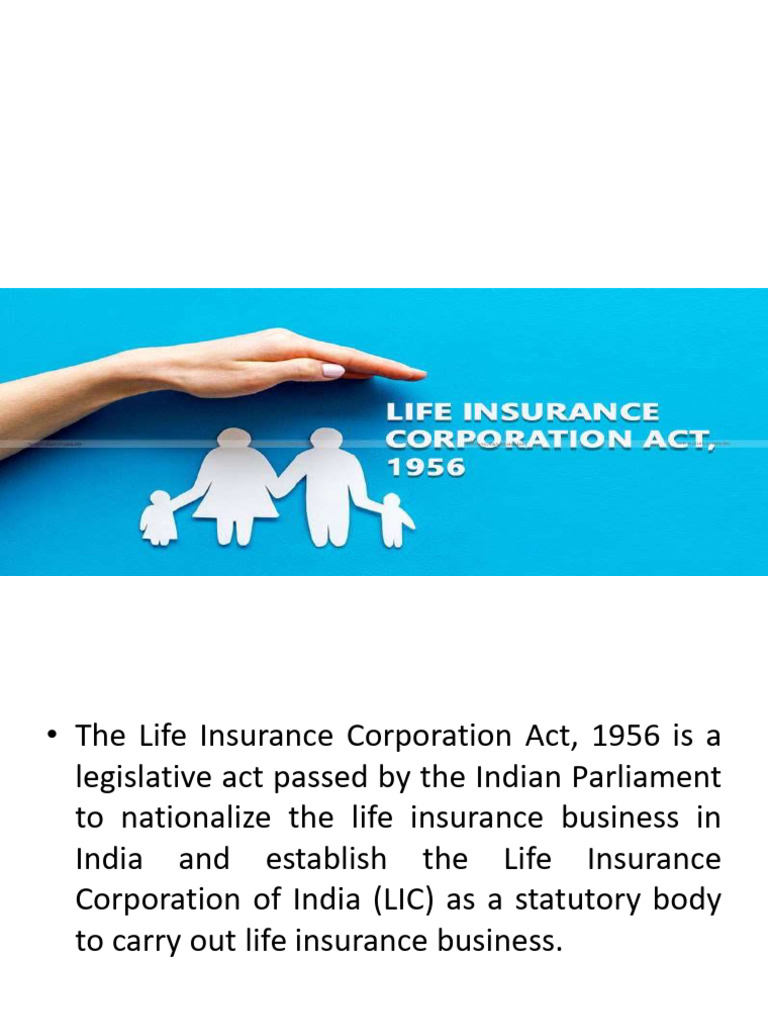 3.3.the Life Insurance Corporation Act, 1956 | PDF | Insurance ...