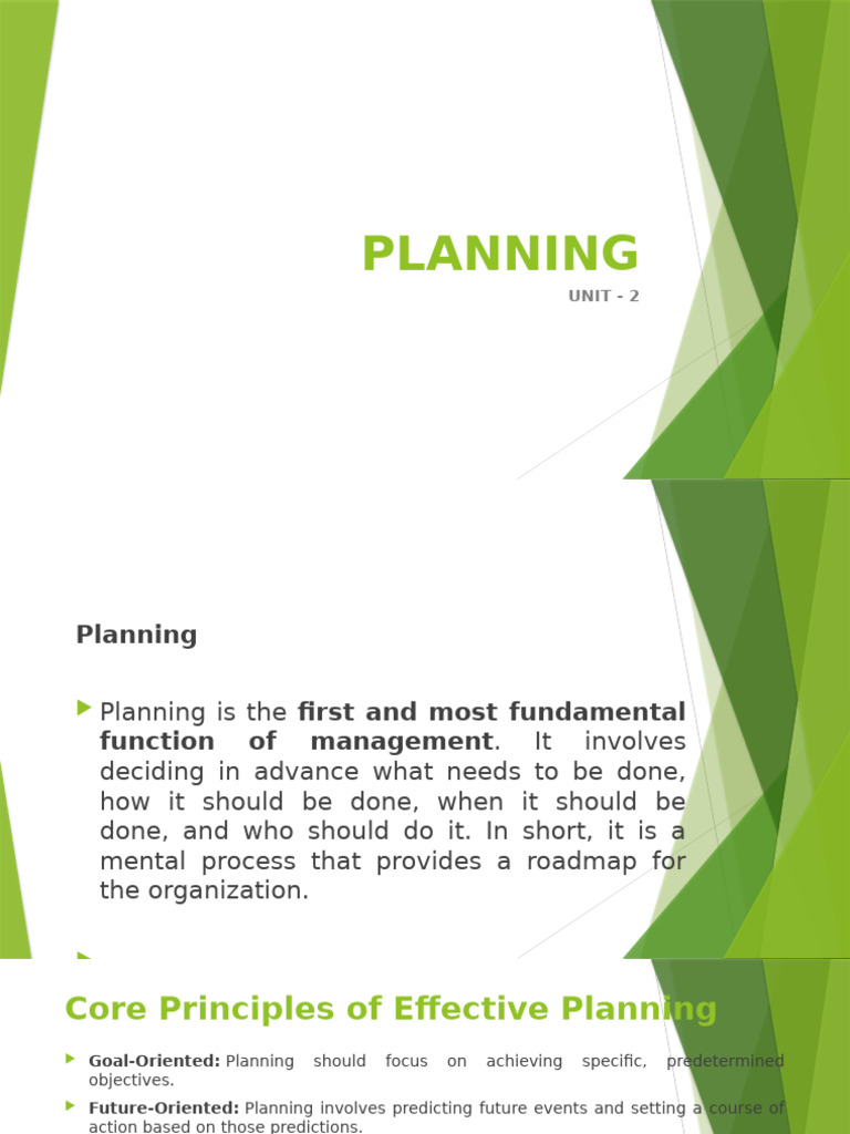 UNIT - 2 - Planning & Rationale Model of Decision Making | PDF | Choice ...