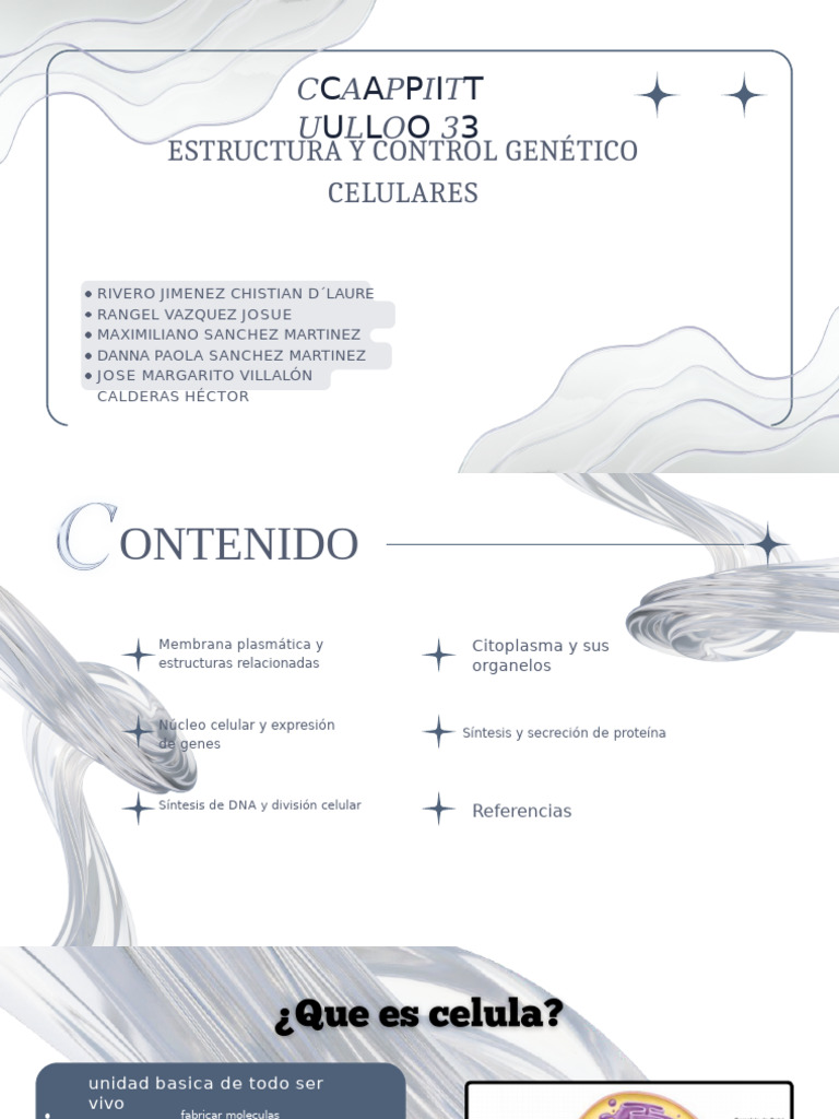 Capitulo 3 Estructura Celular y Control Genético | PDF | Rna ...