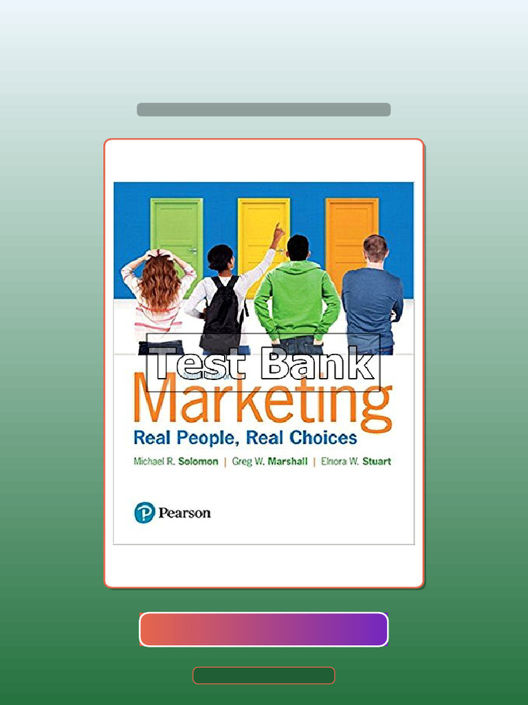 Complete Marketing Real People Real Choices 9th Edition Solomon ...