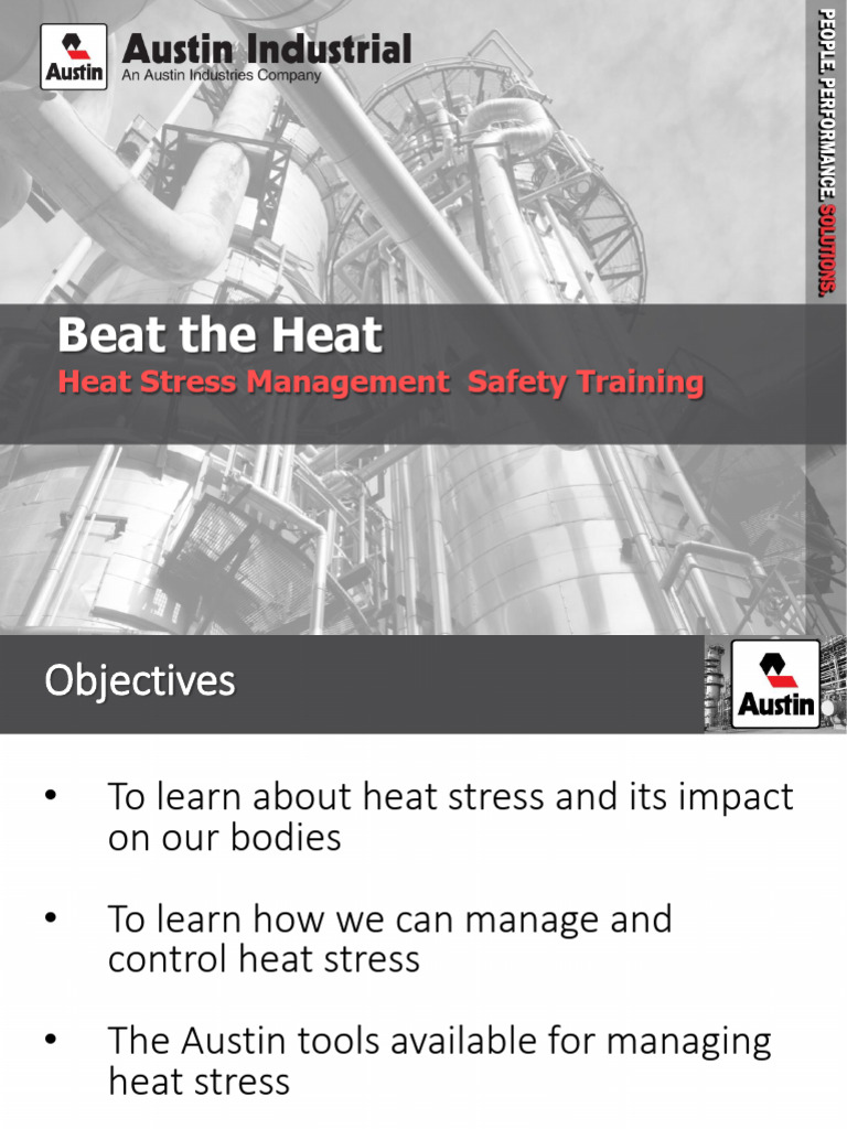 Heat Stress Management Training Guide | PDF | Hyperthermia | Dehydration