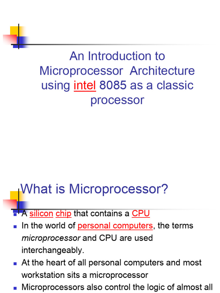 8085 Microprocessor Block Diagram Explained | PDF | Microprocessor ...