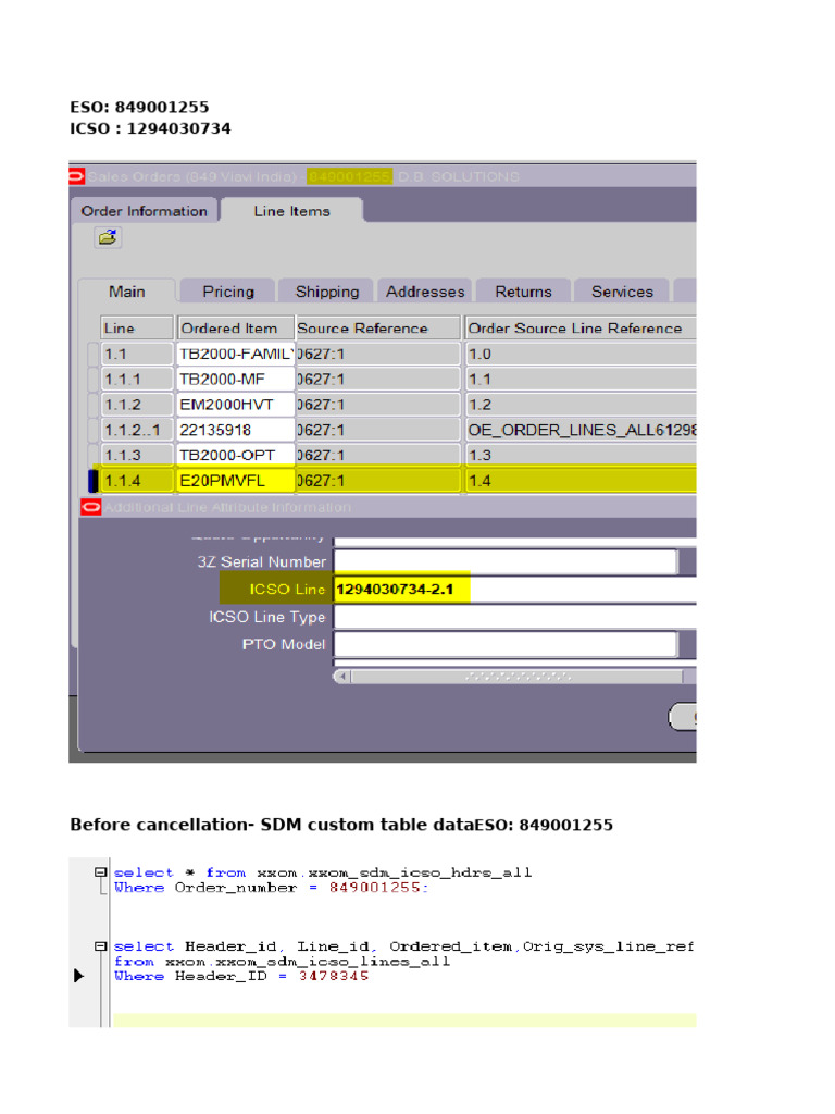 SDM Line Cancellation Issue Testing | PDF