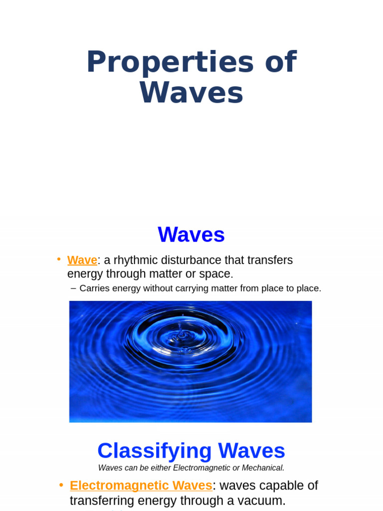 Understanding Wave Properties and Types | PDF | Waves | Frequency