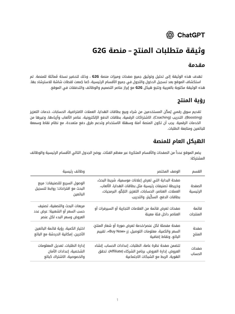 Clone G2G Marketplace Chatgpt | PDF