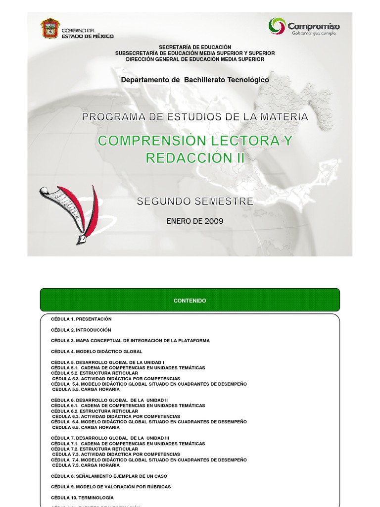 Comprension Lectora y Redaccion II | PDF | Comprensión lectora ...