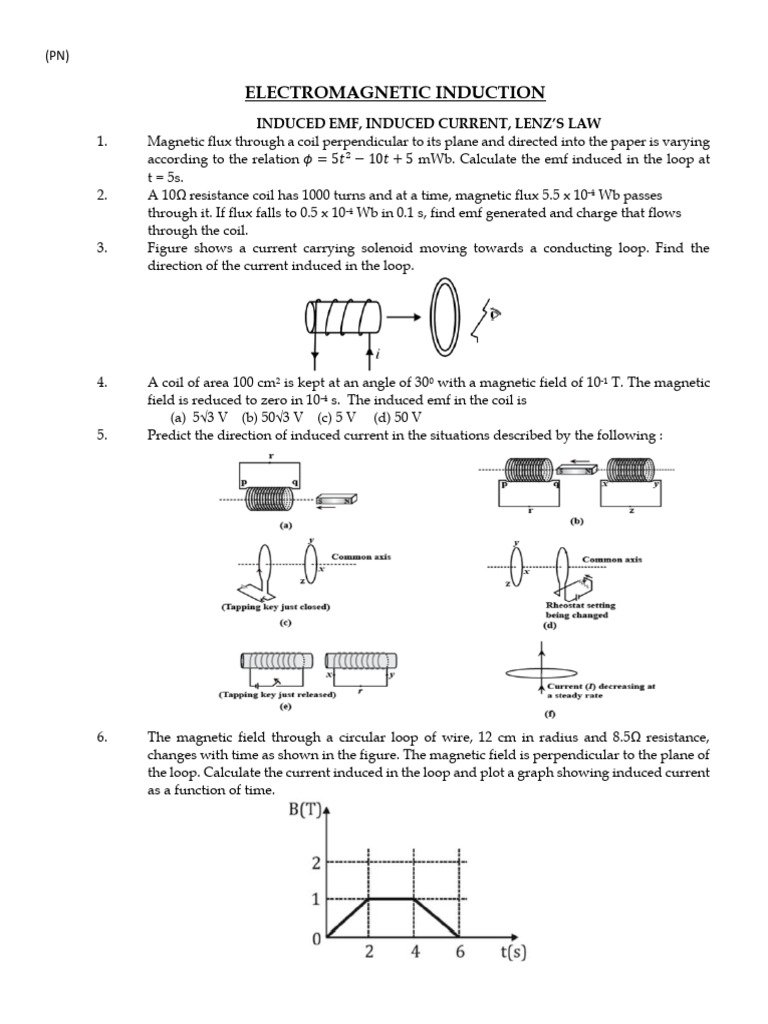 Electromagnetic Induction | PDF | Inductor | Inductance