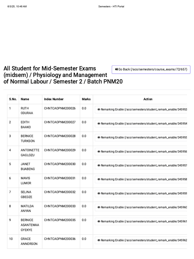 Normal Labour Midsem PNM20 | PDF