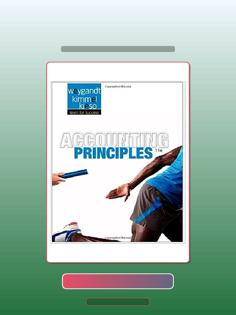 Accounting Principles 11th Edition by Weygandt Ebook and TestBank ...