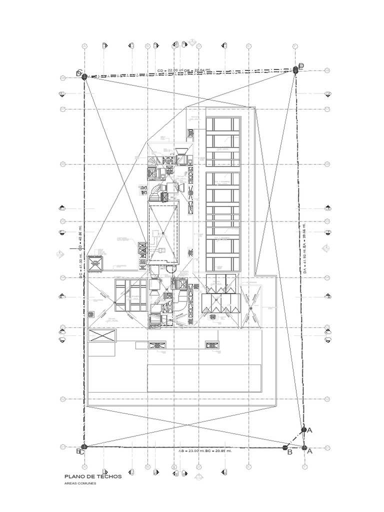 Plano de Techos para Áreas Comunes | PDF