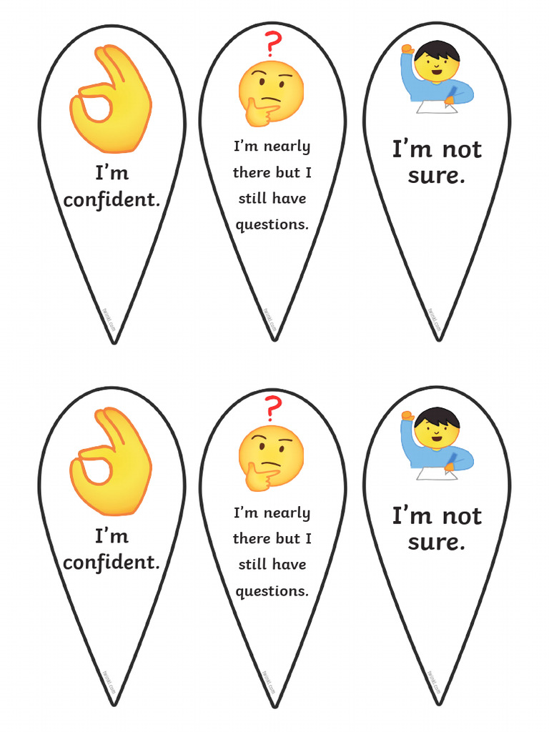 t2 Pa 144 Ks2 Emoji Self Assessment Communication Fan Ver 1 | PDF