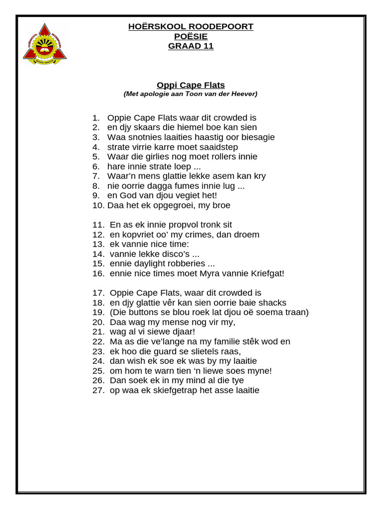 OPPI CAPE FLATS | PDF