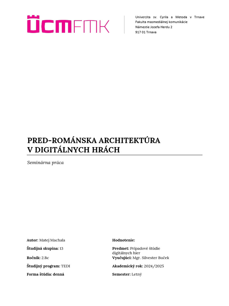 Pred-Románska Architektúra | PDF