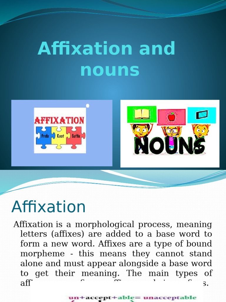 Affixation and Nouns | PDF | Noun | Grammatical Number