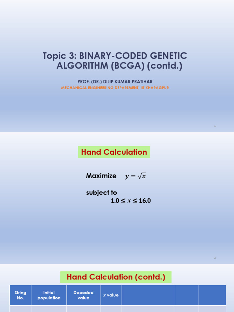 Ppt4 Optimization 2.Pptx | PDF | Mathematical Optimization | Schema (Psychology)