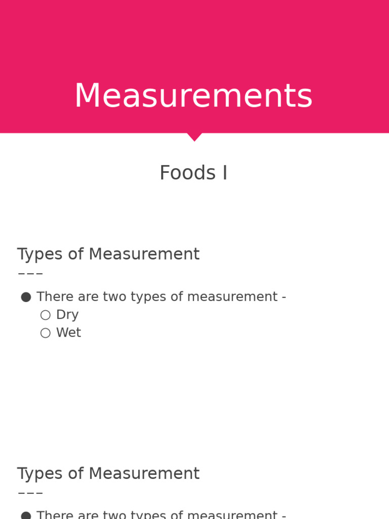 Measuring Tools & Techniques | PDF