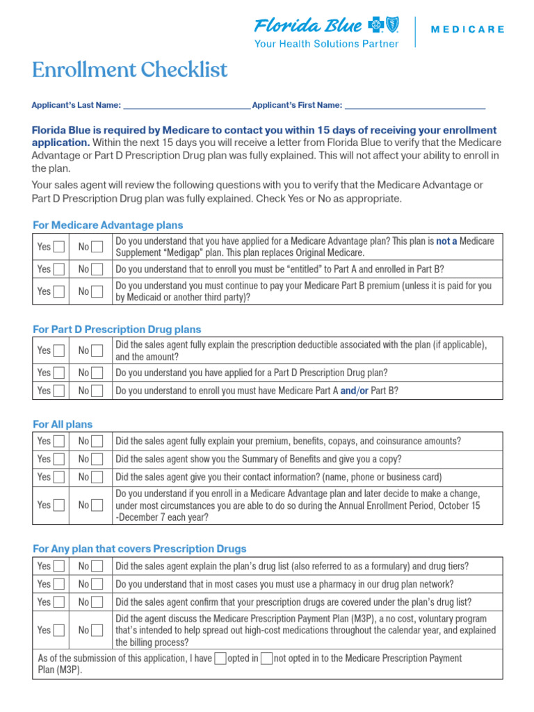 2026 Enrollment Checklist | PDF | Medicare (United States) | Medicare ...