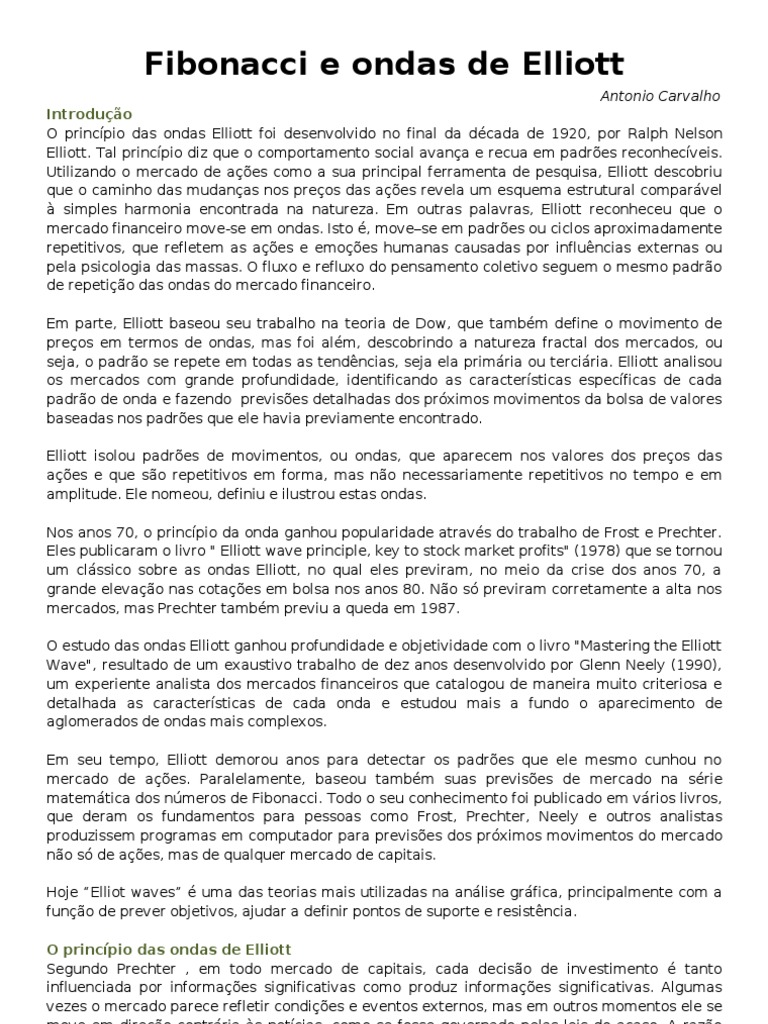 Ondas de Elliott | PDF | Ondas | Tempo
