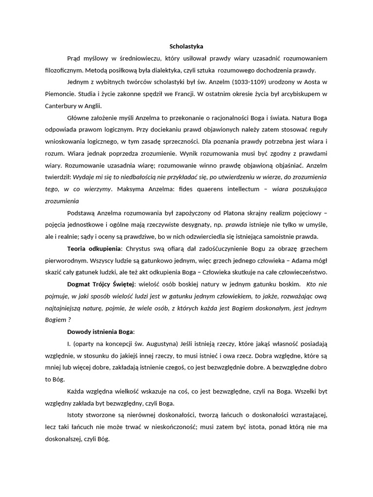 Filozofia - Zagadnienia Do Tematu | PDF