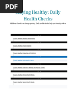 Daily Health Check for Child Care | PDF | Child Care | Relationships