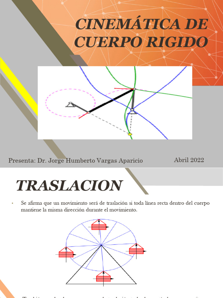 Cinematica de Cuerpos Rigidos | PDF | Rotación | Aceleración