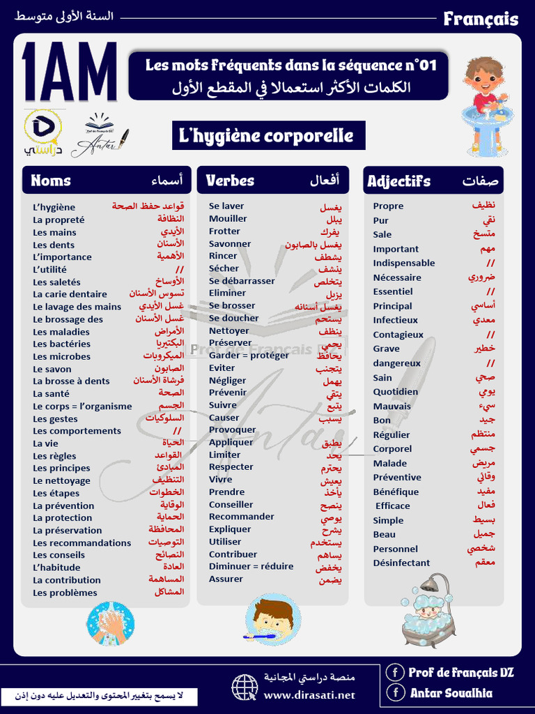 Les Mots Fréquents S1 1AM | PDF