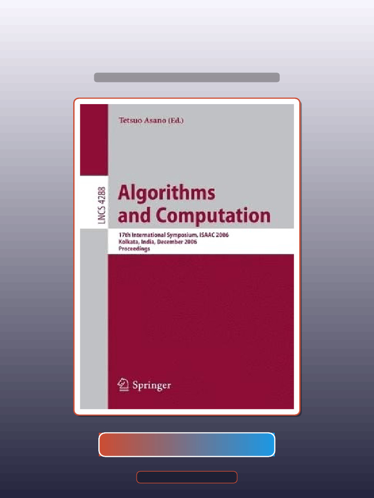 Algorithms and Computation 17th International Symposium ISAAC 2006 ...