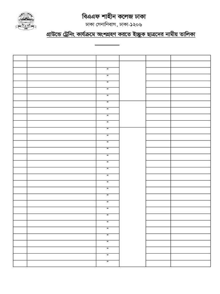 ISSB Group Attendance List 2025 | PDF | Bangladesh