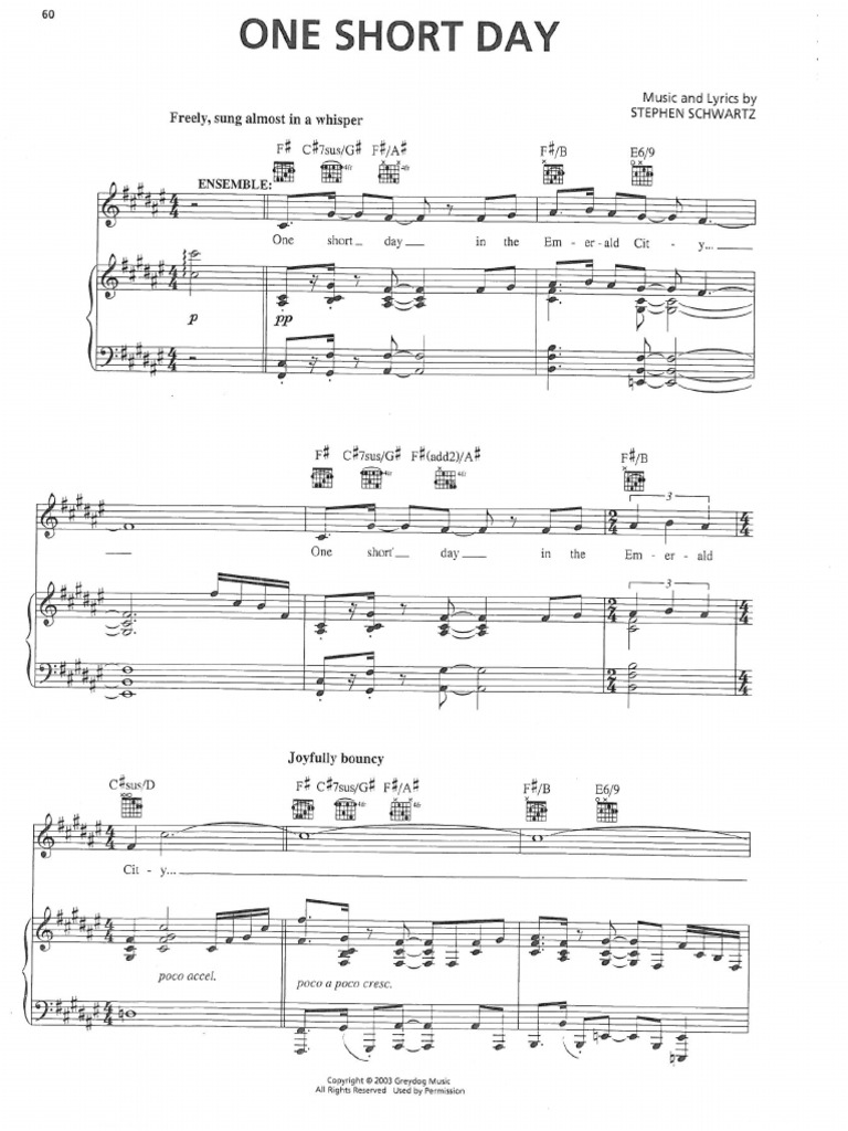 Wicked - One Short Day | PDF