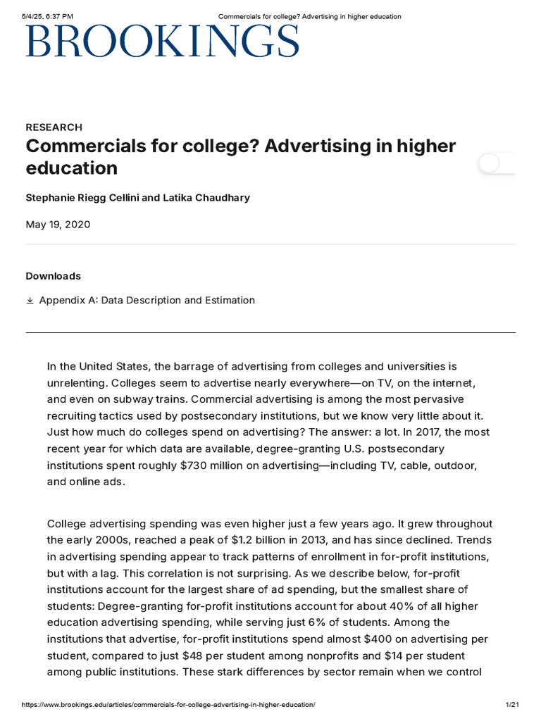 Cellini 2020 Commercials For College - Advertising in Higher Education ...