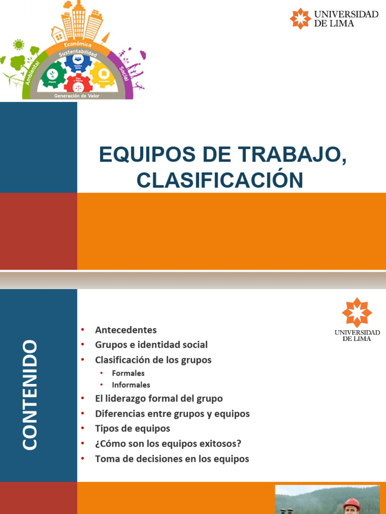Sem 8 - Equipos de Trabajo y Clasificacion | PDF | Liderazgo ...