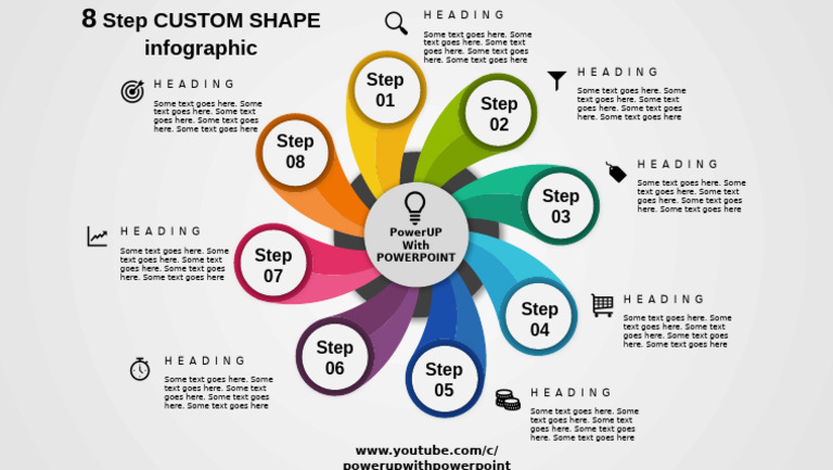 9.create 8 Step CUSTOM SHAPE Infographic | PDF