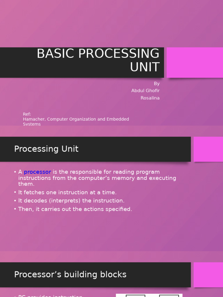Basic Processing Unit | PDF | Central Processing Unit | Computer Hardware
