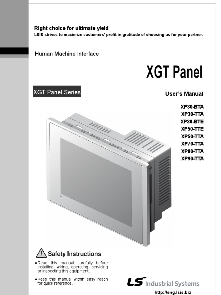 XGT Panel Device Eng v2.2 2011 | PDF | Usb | User Interface